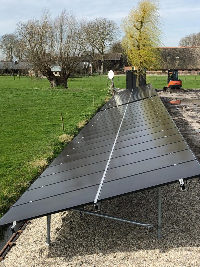 Residential solar structure - FIRST BASE Ground Screws