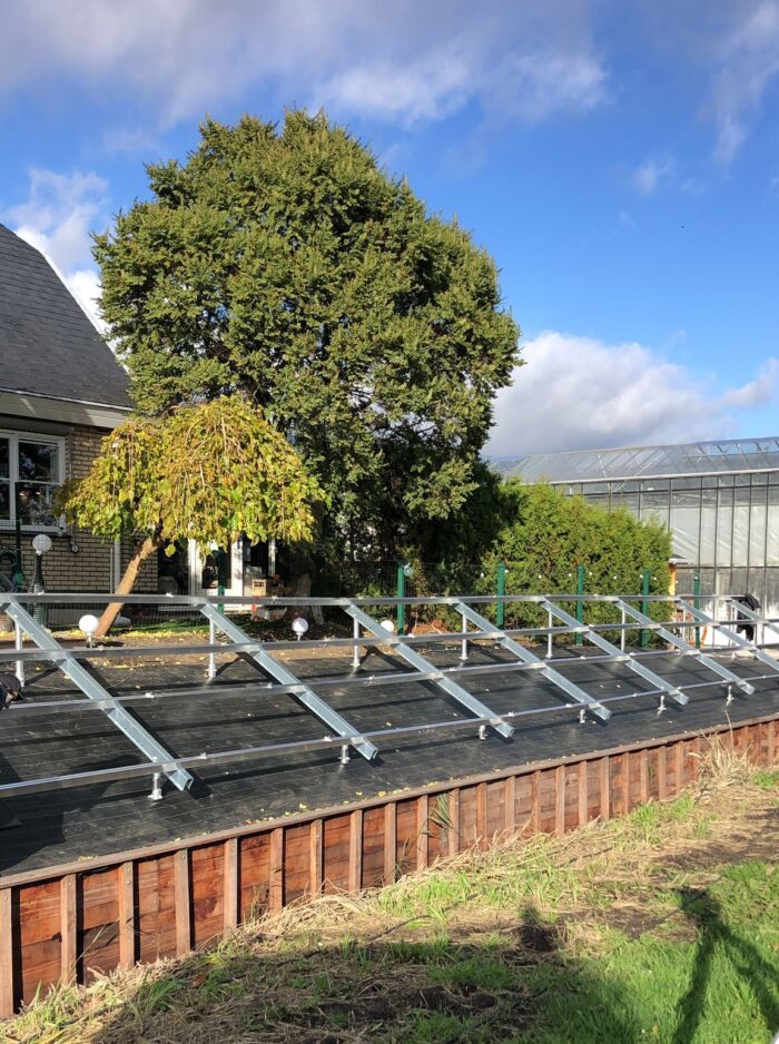 Residential solar project - FIRST BASE Ground Screws