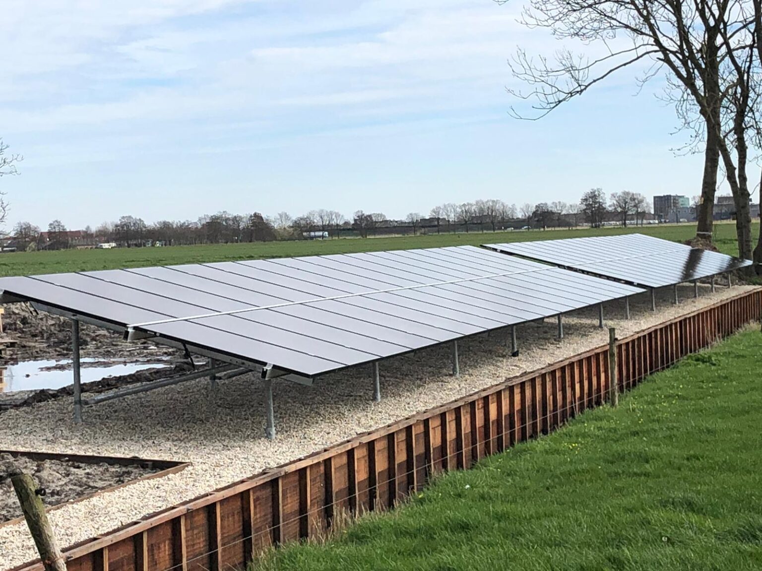 Residential solar structure - FIRST BASE Ground Screws