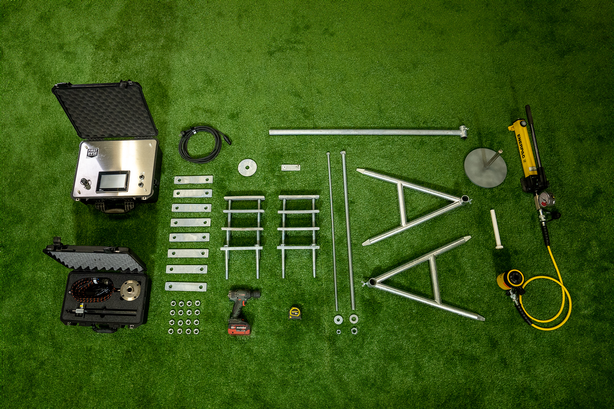 DP250 pressure test installation - FIRST BASE Ground Screws